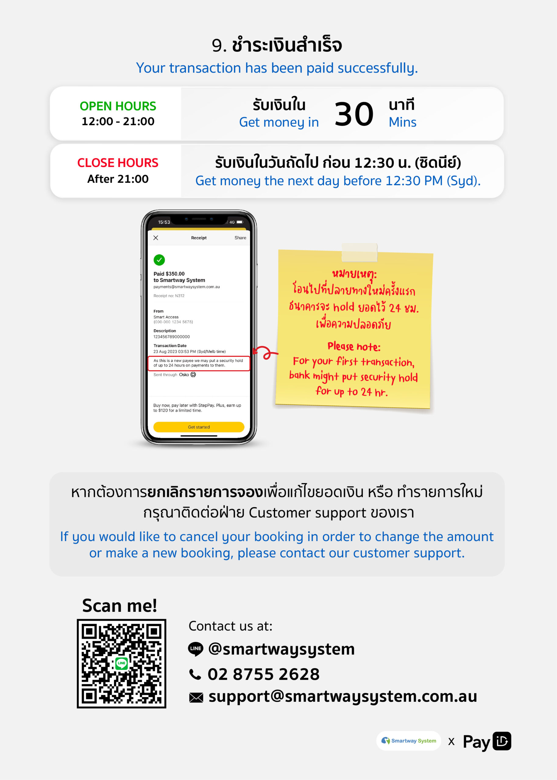 วิธีชำระเงินในแอปธนาคาร CommBank - Smartway System